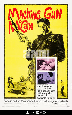 MACHINE GUN MCCAIN, Britt Ekland, John Cassavetes, 1969 Stock Photo - Alamy