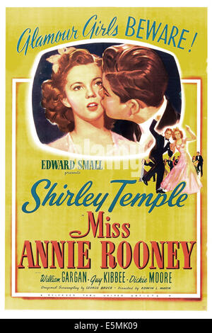MISS ANNIE ROONEY, Shirley Temple, 1942 Stock Photo - Alamy