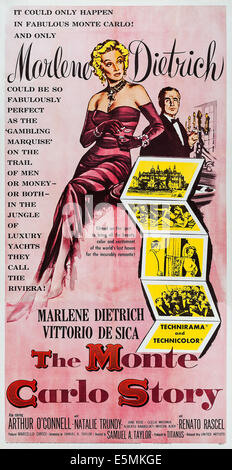 THE MONTE CARLO STORY, (aka MONTECARLO), Marlene Dietrich, 1957 Stock ...