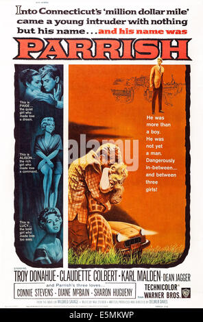 PARRISH, from left: Sharon Hugueny, Dean Jagger, 1961 Stock Photo - Alamy