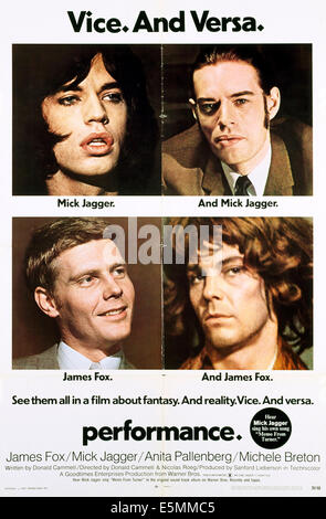 PERFORMANCE, Mick Jagger, James Fox, 1970 Stock Photo - Alamy