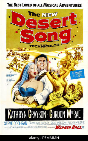 THE DESERT SONG, US poster art, from left: Kathryn Grayson, Gordon ...