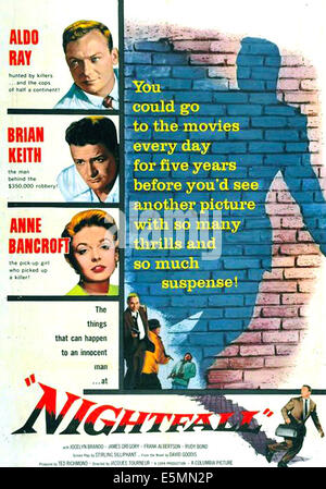 NIGHTFALL, Brian Keith, Aldo Ray, 1957 Stock Photo - Alamy