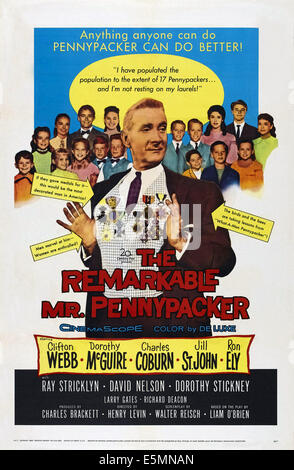 THE REMARKABLE MR. PENNYPACKER, Clifton Webb, 1959 Stock Photo - Alamy
