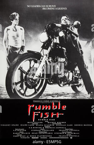 RUMBLE FISH, Mickey Rourke, 1983, (c) Universal/courtesy Everett ...