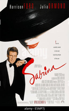 SABRINA, Harrison Ford, Julia Ormond, 1995 Stock Photo - Alamy