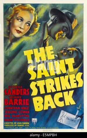 THE SAINT STRIKES BACK, Wendy Barrie, Neil Hamilton, Russell Hopton ...