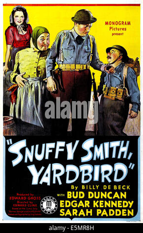 SNUFFY SMITH, YARDBIRD (aka PRIVATE SNUFFY SMITH), from left center ...
