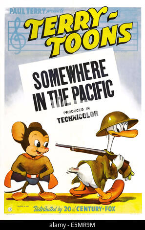MIGHTY MOUSE, poster art for Terry-Toons Mighty Mouse cartoons in ...