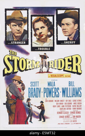 THE STORM RIDER, from left, Scott Brady, Mala Powers, 1957, TM and ...