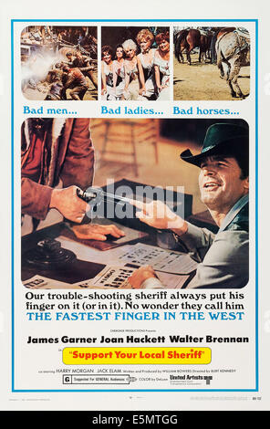 SUPPORT YOUR LOCAL SHERIFF 1969) JAMES GARNER, JOAN HACKETT, BURT ...
