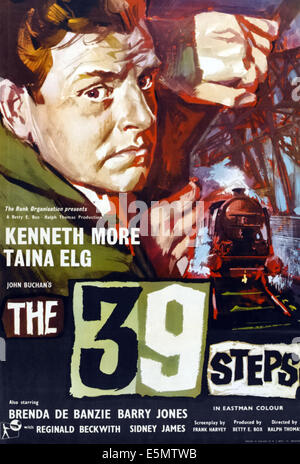 THE 39 STEPS, Kenneth More, 1959, (c) 20th Century-Fox Film, TM ...