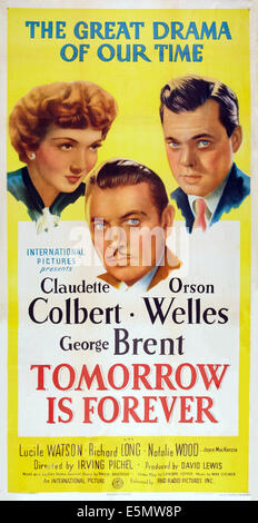 TOMORROW IS FOREVER, Orson Welles, Claudette Colbert, George Brent ...