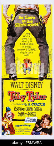 TOBY TYLER, OR TEN WEEKS WITH A CIRCUS, US poster art, bottom right ...