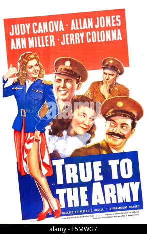 TRUE TO THE ARMY, from left, Jerry Colonna, Judy Canova, 1942 Stock ...