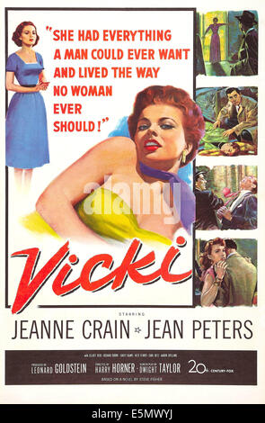 VICKI, Jeanne Crain, Jean Peters, 1953. TM and Copyright © 20th Century ...