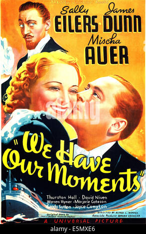 WE HAVE OUR MOMENTS, from left, Sally Eilers, David Niven, Grady Sutton ...
