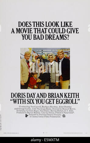 WITH SIX YOU GET EGGROLL, from left, Brian Keith, Barbara Hershey ...