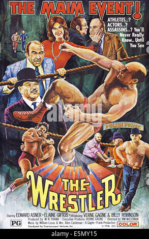THE WRESTLER, Elaine Giftos, Ed Asner, 1974 Stock Photo - Alamy