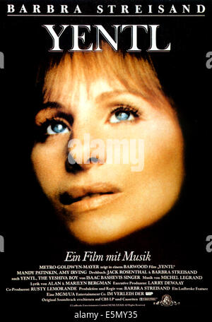 YENTL, Barbra Streisand, 1983. ©United Artists/courtesy Everett ...