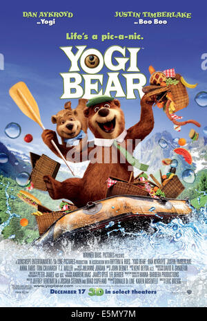 YOGI BEAR, from left: Boo-Boo Bear (voice: Justin Timberlake), Yogi ...