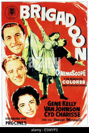 BRIGADOON, from left, Van Johnson, Gene Kelly, 1954 Stock Photo - Alamy
