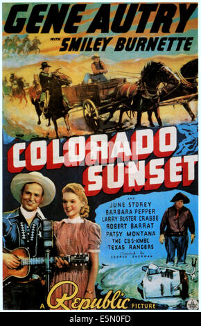 COLORADO SUNSET, Gene Autry, 1939 Stock Photo - Alamy