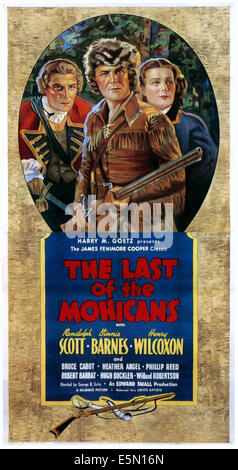 THE LAST OF THE MOHICANS, Randolph Scott, Henry Wilcoxon, 1936 Stock Photo - Alamy