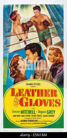 LEATHER GLOVES, from left: Cameron Mitchell, Sam Levene, 1948 Stock ...