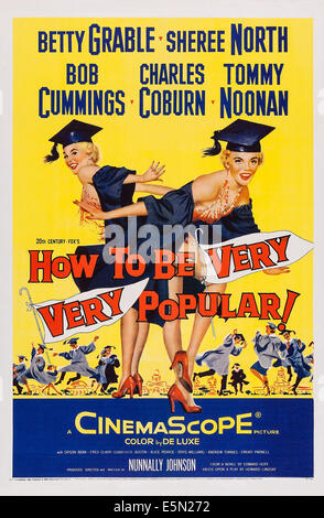HOW TO BE VERY, VERY POPULAR, from left: Betty Grable, Rhys Williams ...