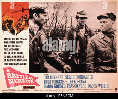 THE BATTLE OF NERETVA, (aka BITKA NA NERETVI), Yul Brynner, 1969 Stock ...