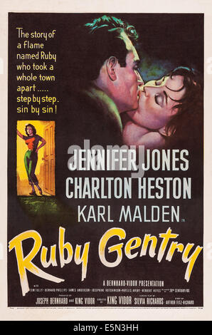 RUBY GENTRY, Jennifer Jones, Charlton Heston, 1952 Stock Photo - Alamy