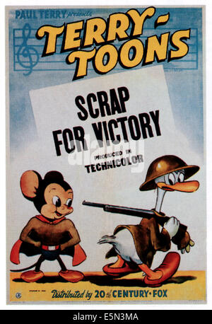 MIGHTY MOUSE, poster art for Terry-Toons Mighty Mouse cartoons in ...