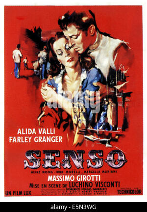SENSO, from left: Alida Valli, Farley Granger, 1954 Stock Photo - Alamy