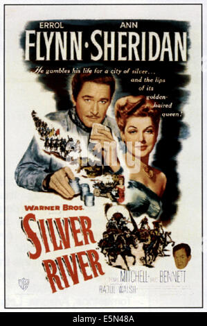 SILVER RIVER, Ann Sheridan, Errol Flynn, 1948 Stock Photo - Alamy