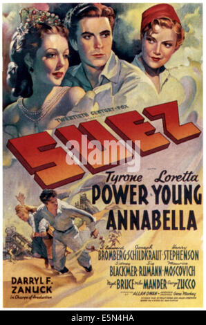 SUEZ, Annabella, Tyrone Power, 1938, TM & Copyright (c) 20th Century ...