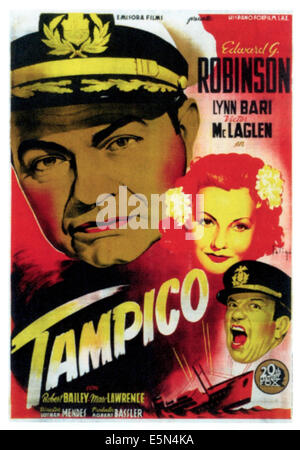 TAMPICO, Lynn Bari, Edward G. Robinson, Victor McLaglen (bottom), 1944, (c) 20th Century Fox, TM ...