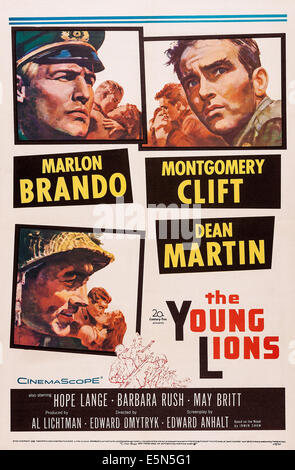 THE YOUNG LIONS, from left: Marlon Brando, Maximilian Schell, 1958, TM ...