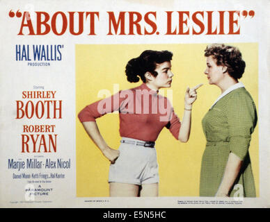 ABOUT MRS. LESLIE, Shirley Booth, 1954 Stock Photo - Alamy