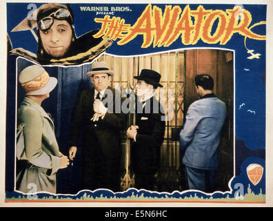 THE AVIATOR, from left: Edward Everett Horton, Patsy Ruth Miller, 1929 ...