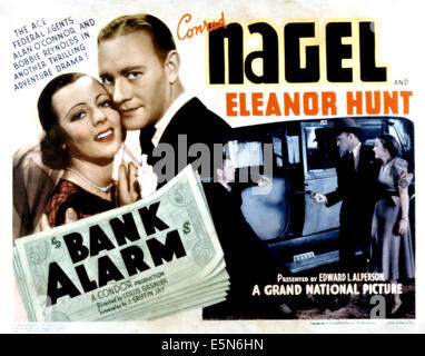 BANK ALARM, Eleanor Hunt, Conrad Nagel, 1937 Stock Photo - Alamy