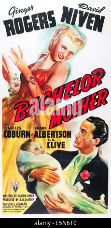 BACHELOR MOTHER, Elbert Coplen, Jr., (baby), David Niven, 1939 Stock ...