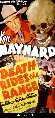 DEATH RIDES THE RANGE, Ken Maynard, 1939 Stock Photo - Alamy
