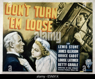DON'T TURN 'EM LOOSE, from left, Betty Grable, John Arledge, 1936 Stock ...