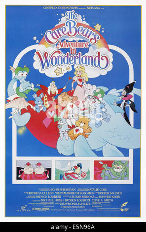 THE CARE BEARS ADVENTURE IN WONDERLAND, l-r: Swiftheart Rabbit, Grumpy ...
