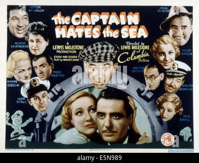 THE CAPTAIN HATES THE SEA, from left, Helen Vinson, Victor Mclaglen ...
