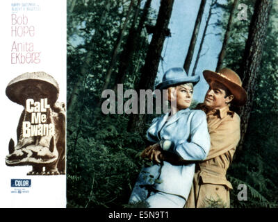 CALL ME BWANA, Bob Hope, Anita Ekberg, 1963 Stock Photo - Alamy