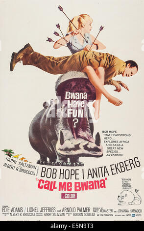 CALL ME BWANA, Bob Hope, 1963 Stock Photo - Alamy