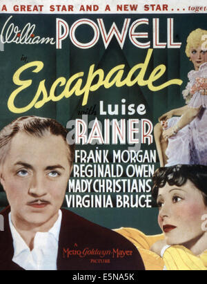 ESCAPADE, William Powell, Luise Rainer, 1935 Stock Photo - Alamy