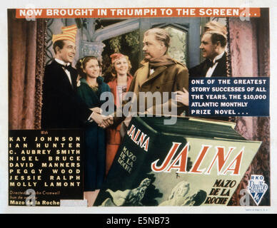 JALNA, from left, David Manners, Kay Johnson, 1935 Stock Photo - Alamy